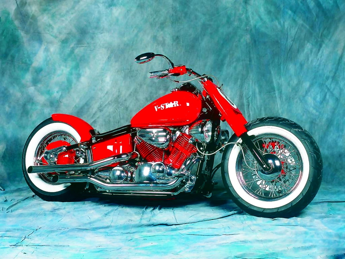 Motociclo, Chopper, Rossi - sfondo | Scarica Immagini
