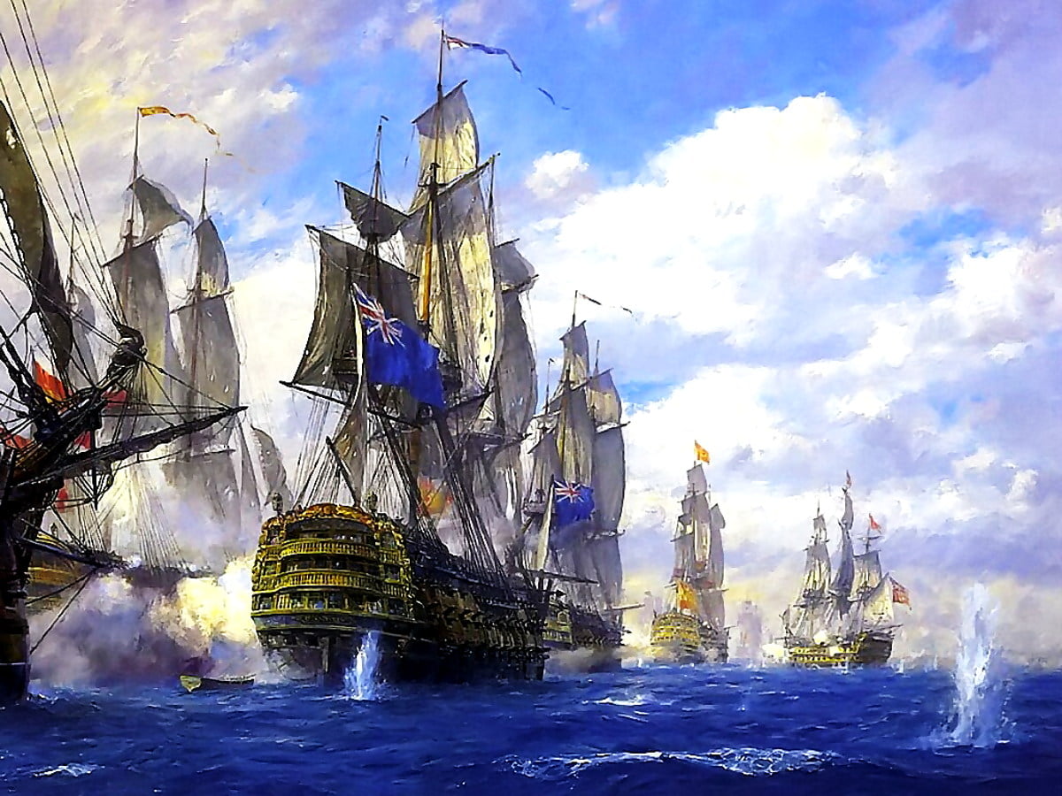 Sfondo Fregata, Pittura, Veliero | TOP Immagini